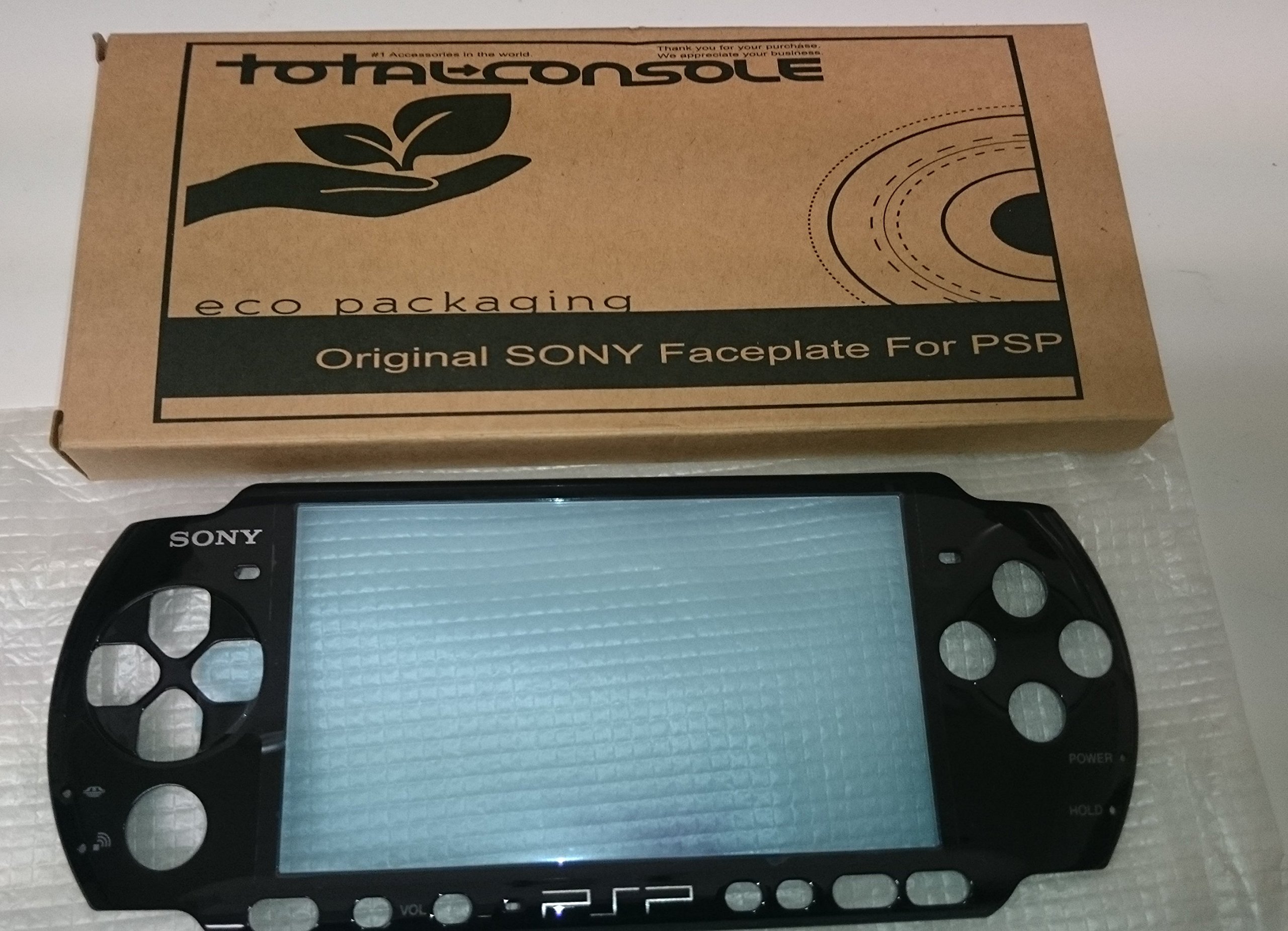TOTALCONSOLE OEM Component faceplate for PSP 3000/3001 / 3002 Faceplate - Piano Black (TC-95250)