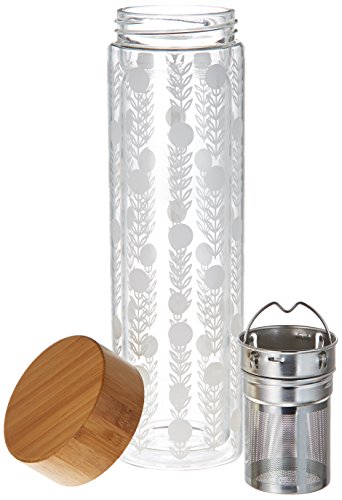 Pinky Up 7721 Blair Garden Party Glass Travel Infuser Mug Up