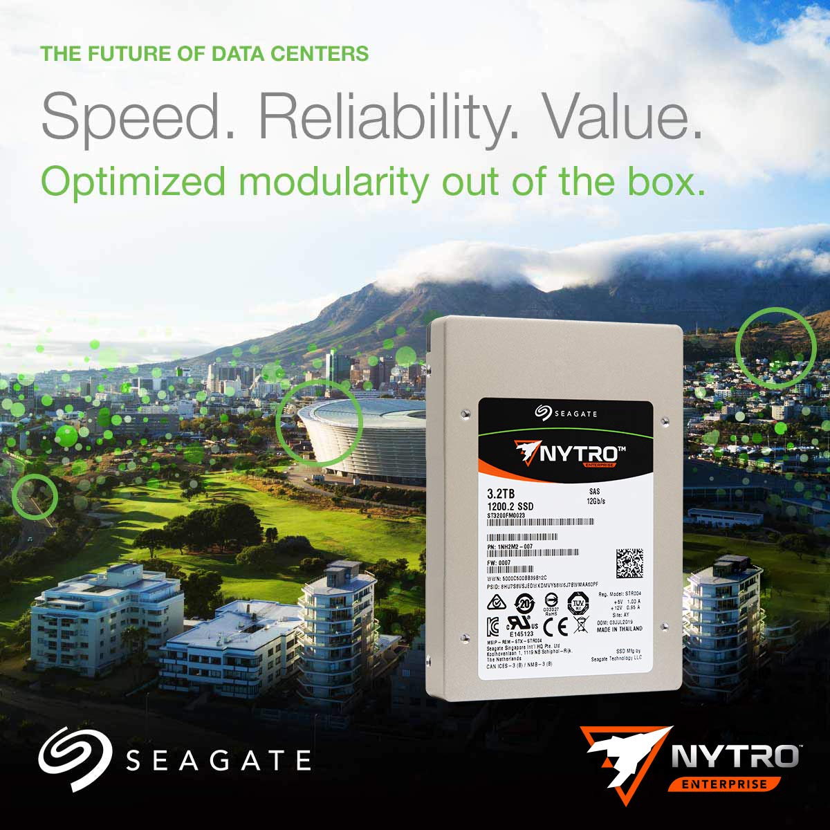 Seagate Nytro 1200.2 ST3200FM0023 3200GB eMLC Dual 12Gb/s SAS 2.5" 15mm Enterprise SSD