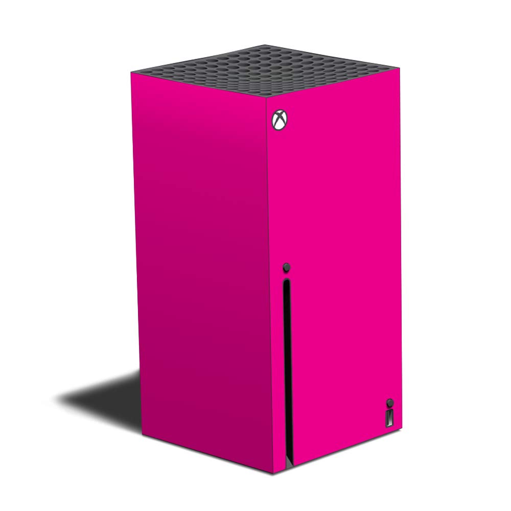 MightySkins Skin Compatible with Xbox Series X - Solid Hot Pink | Protective, Durable, and Unique Vinyl Decal wrap Cover | Easy to Apply and Change Styles | Made in The USA (MIXBSERX-Solid Hot Pink)