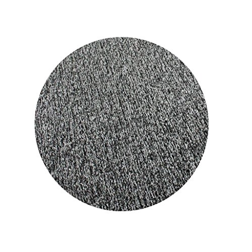 KOECKRITZ 11' Round - Gray/Black - Economy Turf/Artificial Grass |Light Weight Outdoor Rug - Easy Maintenance - Just Hose Off & Dry! - 8 Colors to Choose from
