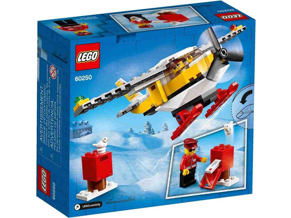 LEGO City Mail Plane 60250 Pretend-Play Toy, Fun Building Set for Kids (74 Pieces)