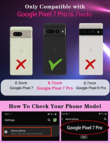 Goocrux for Google Pixel 7 Pro Case Skeleton for Women Girls Cute Skull Phone Cover Gothic Design Aesthetic with Slide Camera Cover Funny Goth Cool Cases for Pixel 7 Pro 5G 6.7 inch