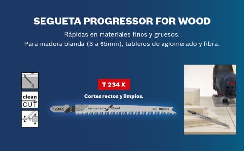 Bosch 2607010515 Jigsaw Blade T123XF/T234X/T345XF 3 Pcs