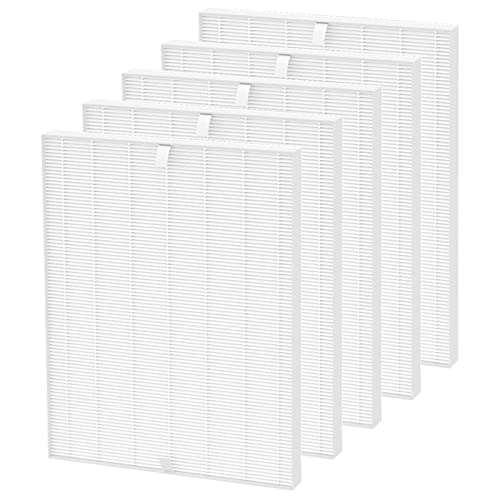 C545 True HEPA Replacement Filter S Compatible with Winix C545, B151, P150, 9300 Air Cleaner Purifier, Replaces Winix Filter S 1712-0096-00 and 2522-0058-00, 5 Pack H13 Filters