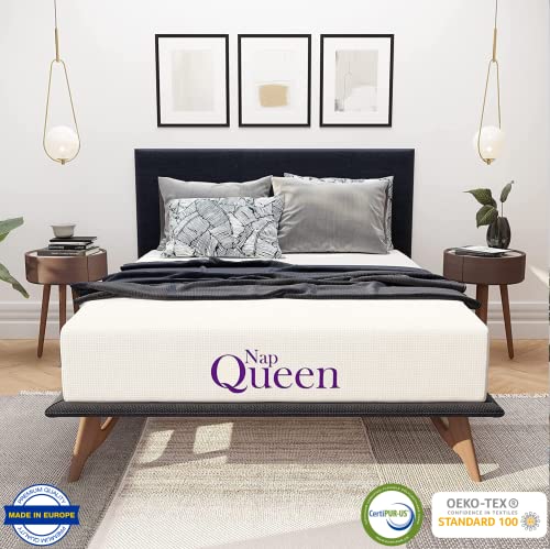NapQueen 6 Inch Twin-XL Size Mattress, Cooling Gel Memory Foam Mattress, Bed in a Box
