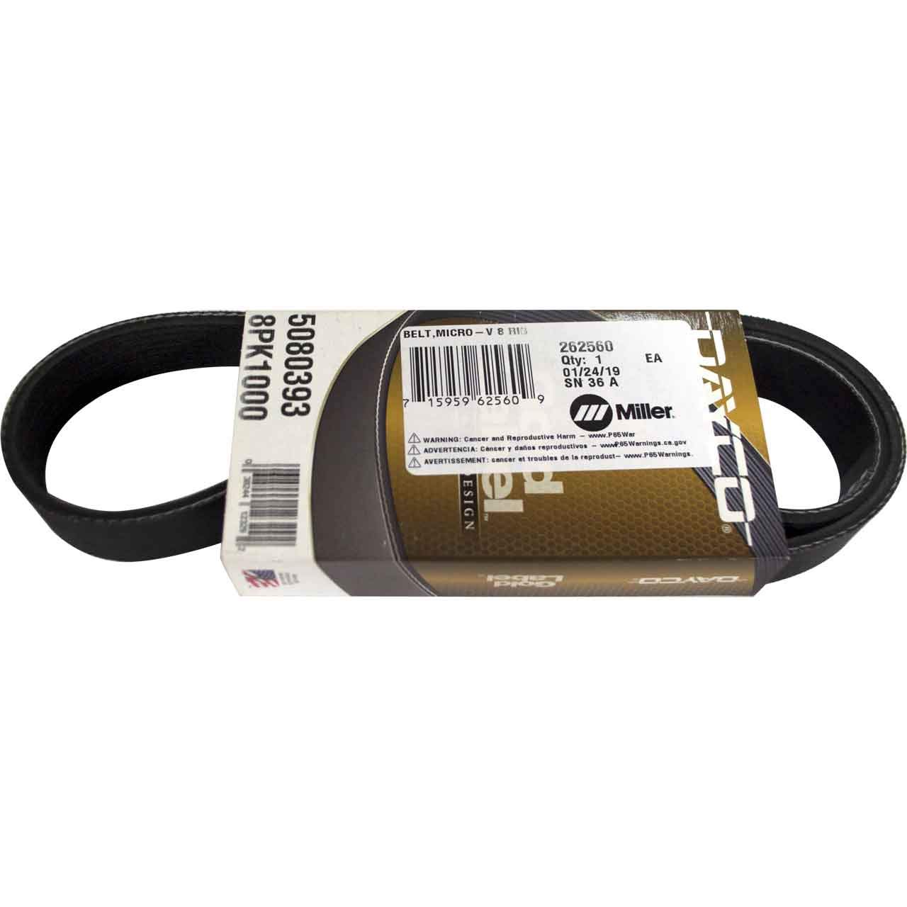 Miller 262560 Belt, Micro-V 8 Rib