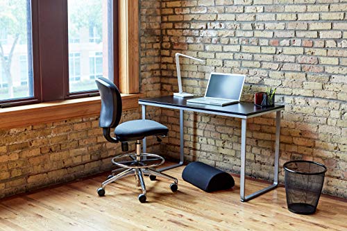 Safco Products Metro Extended Height Rolling Chair 3442BL Ergonomic & Pneumatic Height Adjustment 250lbs Load Capacity Padded Fabric Swivel Base Black