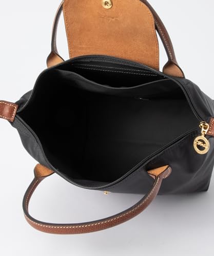 Longchamp 1621 089 Handbag, Preage, Tote Bag, Nylon/Leather, Noir [Parallel Import]