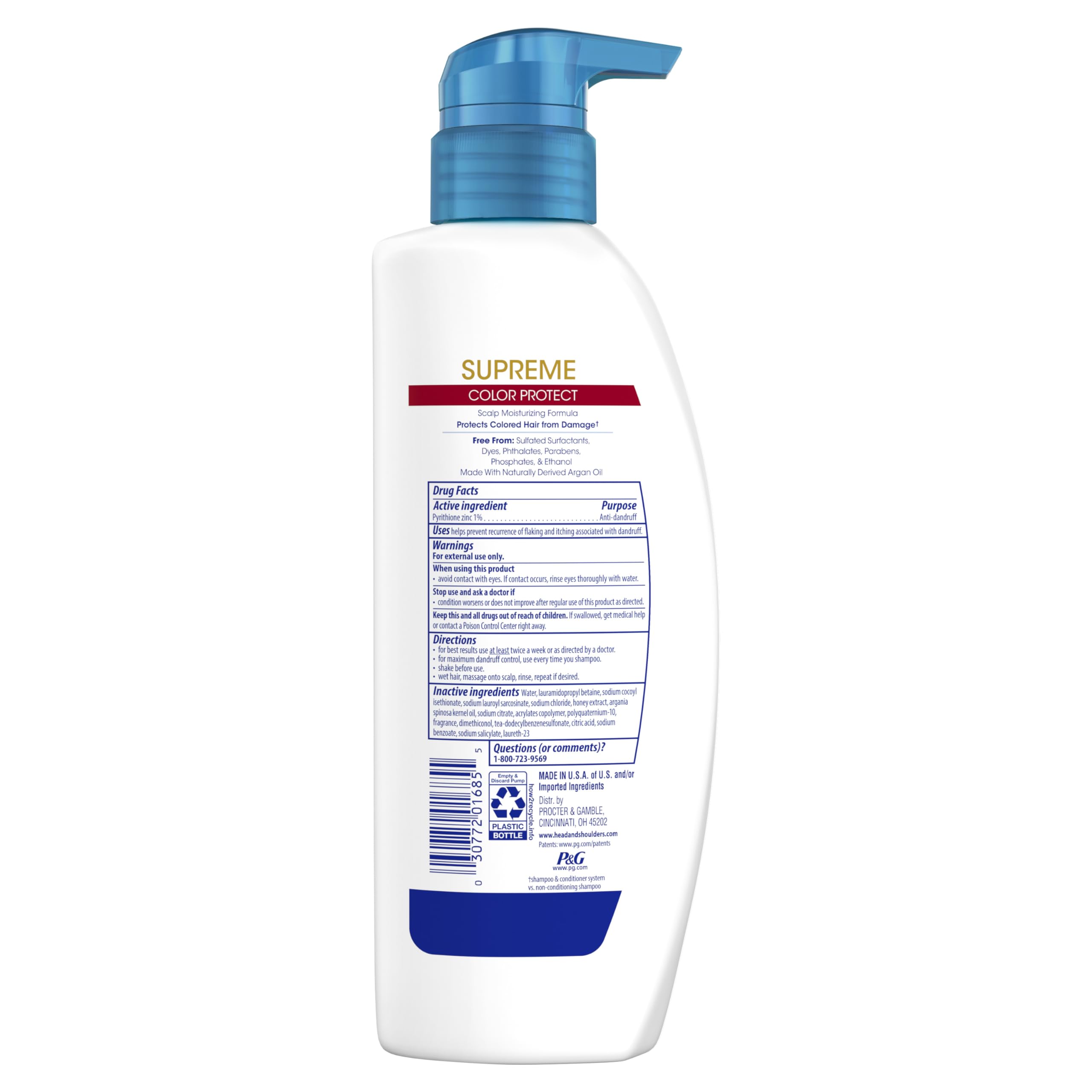 Head & Shoulders Supreme Sulfate Free Color Protect Shampoo 11.8 oz