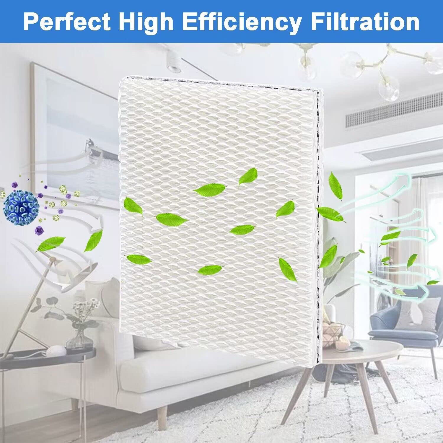 VUIUKOYE MD1-0034 Humidifier Wick | Filter for Vornado Evap40 Humidifier (Pack of 4)