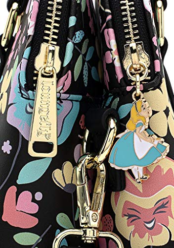 Loungefly X Disney Alice in Wonderland Flowers AOP Crossbody Bag