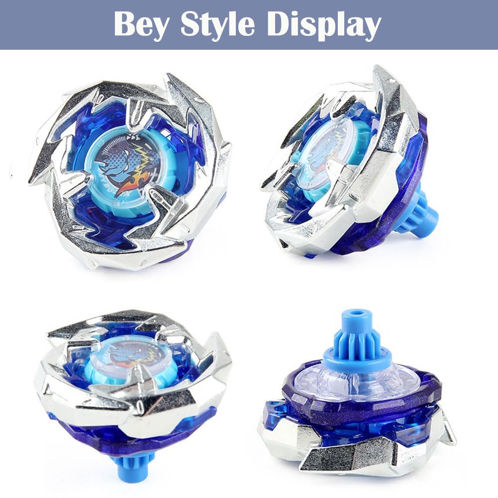 Bey Battling Blade X BX-01 Dran Sword with Spinning Gyro Launcher and Handle Grip Battling Tops Game Gifts for Kids Boys Children - Blue