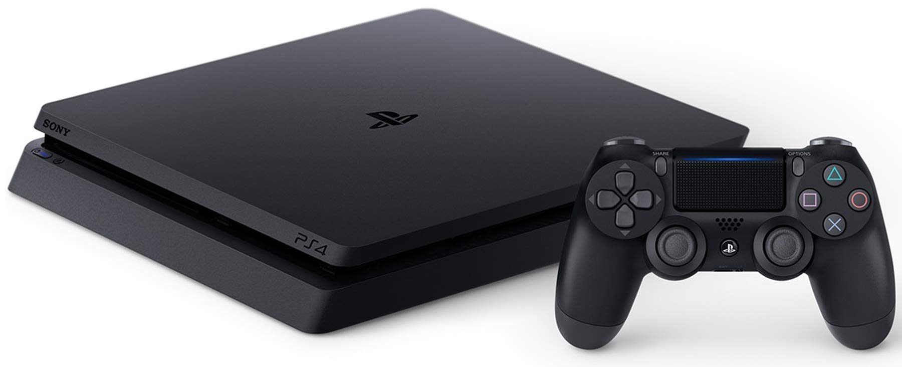 Playstation 4 Slim 2TB SSD Console with Dualshock 4 Wireless Controller Bundle Enhanced with Fast Solid State Drive (Renewed)