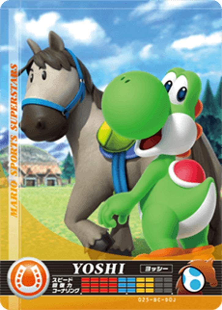 Nintendo Mario Sports Superstars Amiibo Card Horse Racing Yoshi for Nintendo Switch, Wii U, and 3DS