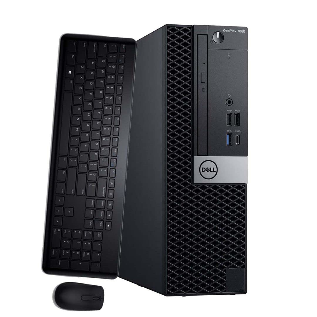 Dell Optiplex 7060 SFF Desktop Computer PC | Intel 10th Gen i5-10500 | 64GB DDR4 Ram 4TB NVMe M.2 SSD | Built-in WiFi 6E & Bluetooth 5.2 | Windows 11 Pro | Wireless Keyboard&Mouse(Renewed)