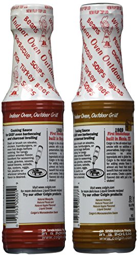 Bundle - 2 Items: Colgin Gourmet Liquid Smoke - Natural Mesquite and Natural Hickory Flavors (4 oz each)