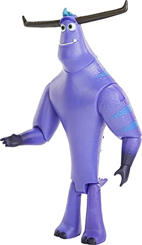 Mattel Monsters at Work Tylor Tuskmon Action Figure, Collectible Disney Plus Character Toy, 7.9-in Tall Highly Posable with Authentic Detail, Kids Ages 3 Years & Older