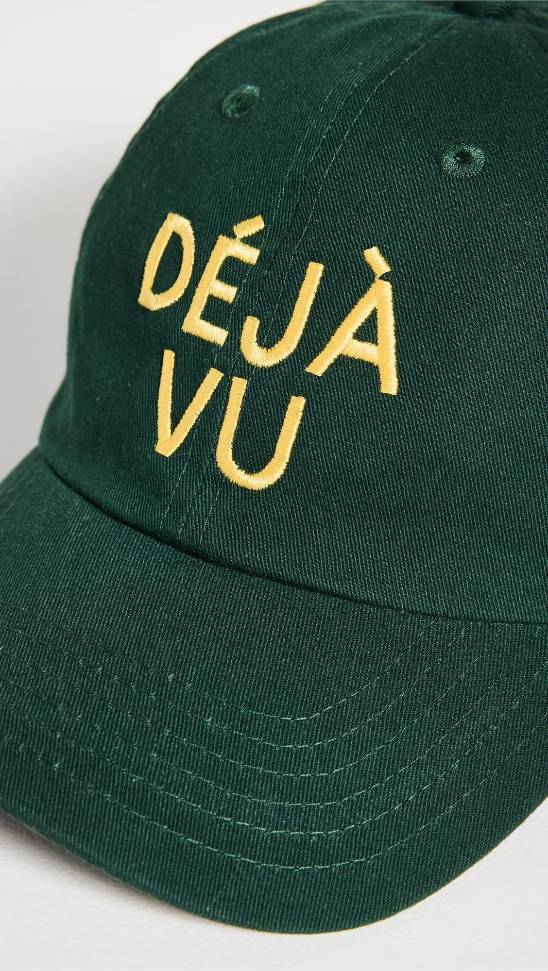 Clare V. Women's Baseball Cap, Forest, Green, Graphic, One Size