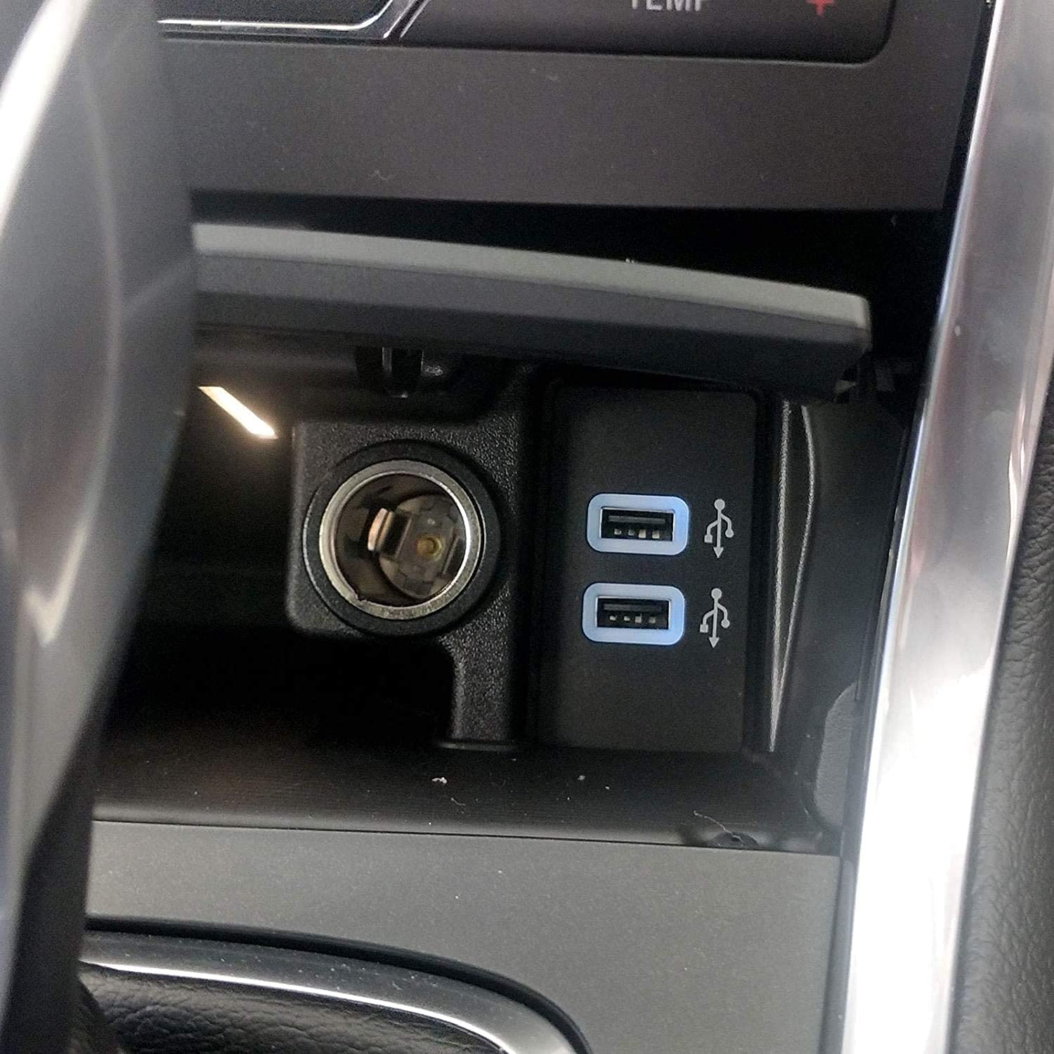 Bestycar Genuine Dual USB Interface Moudule Compatible for Ford CARPLAY SYNC 3 Only HC3Z-19A387-B Blue