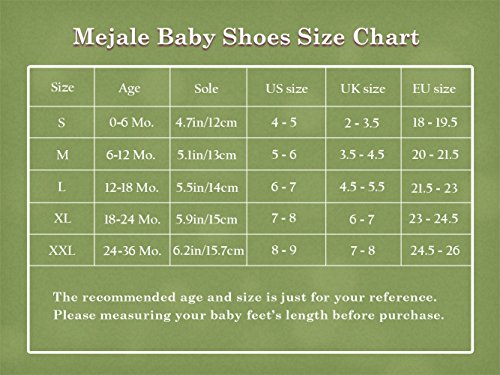 Mejale Baby Soft Soled Leather Moccasins Anti-Slip Infant Toddler Shoes First Walkers(Brown,6-12 Mos)