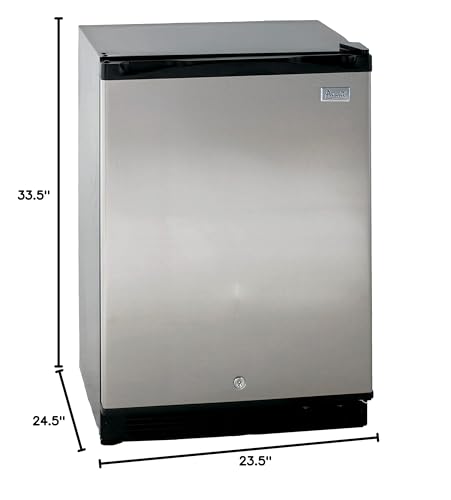 Avanti AR52T3SB Mini Fridge Compact Refrigerator for Home Office or Dorm, Auto Defrost with Reversible Door, Energy Star Rated, Black