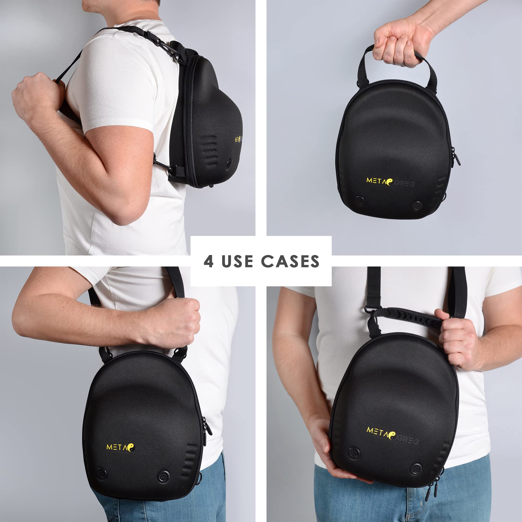 Cap Case for Baseball Caps - Cap Luggage Container - Storage for Baseball Caps Black