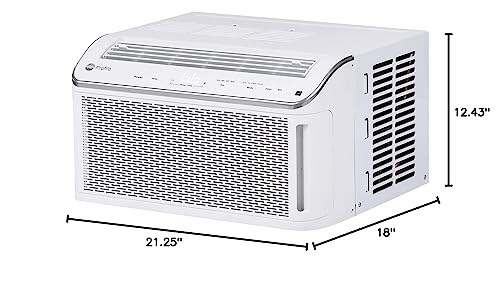 GE Profile Ultra Quiet Window Air Conditioner 6,200 BTU, WiFi Enabled Energy Efficient for Small Rooms, Easy Installation with Included Kit, 6K Window AC Unit, Energy Star, White