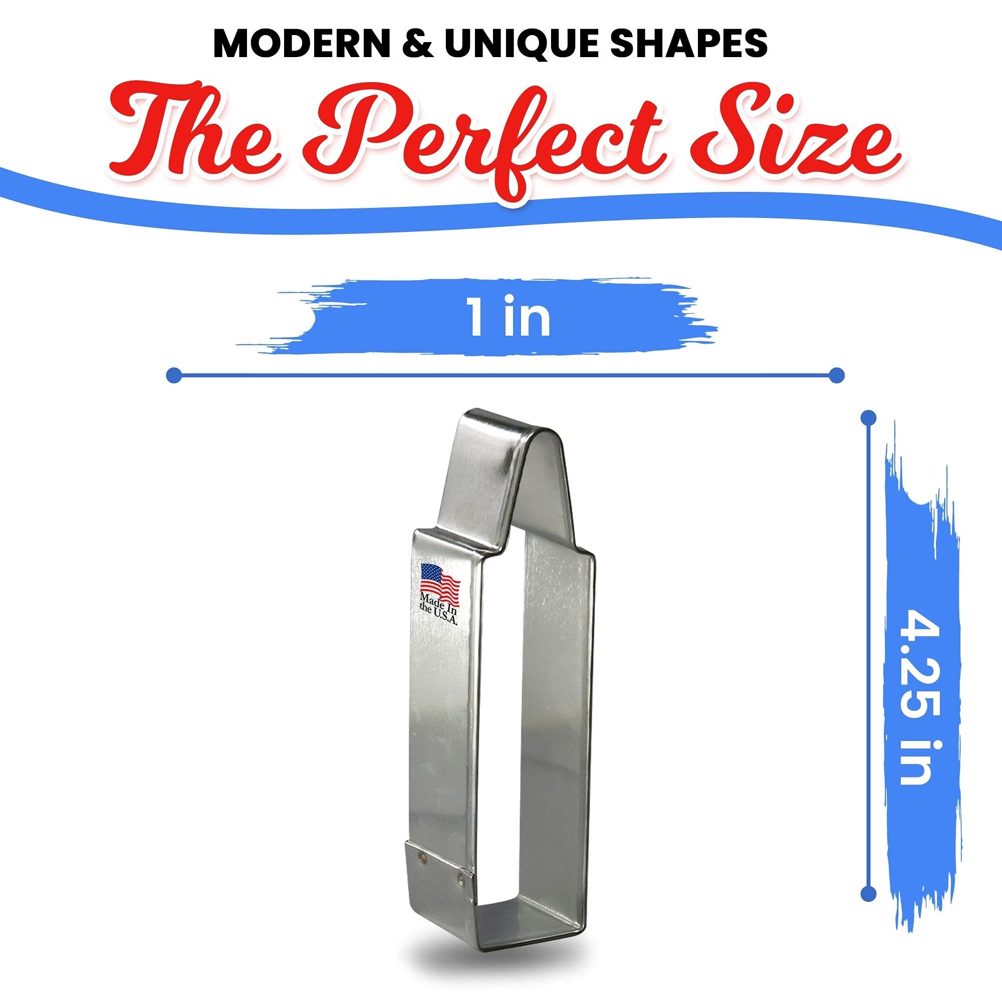 Crayon Cookie Cutter 4.25 Inch β Made in the USA β Foose Cookie Cutters Tin Plated Steel β Crayon Cookie Mold