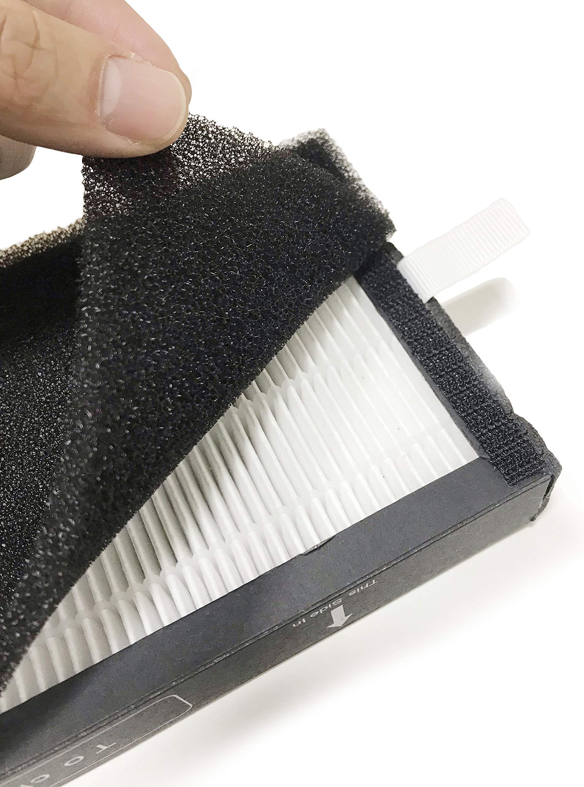 Nispira Premium True HEPA Filter Replacement Compatible with Hoover Part AH60015. Fits Air Purifier WH10040 and WH10060. 2 Filters