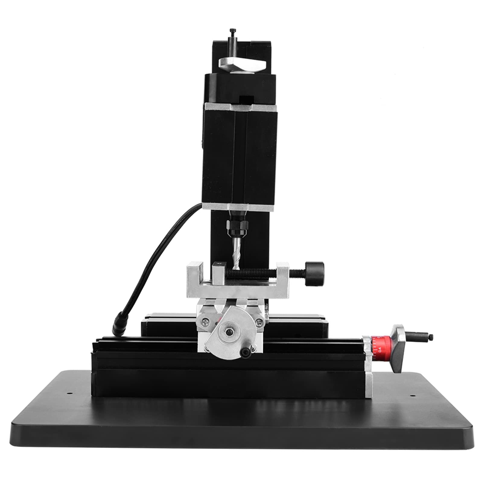Mini Metal Lathe, 60W 100-240V 12000RPM TZ20005M Mini Wood Lathe DIY Miniature Milling Machine Miller, Milling Cutter with Two Cutting Edges