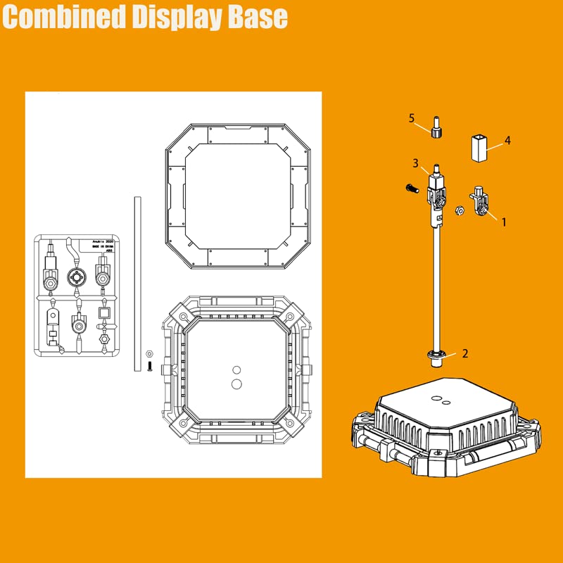 UZPDWK Action Base, Action Figure Holder Display Stand for Gundam 1/144,1/100