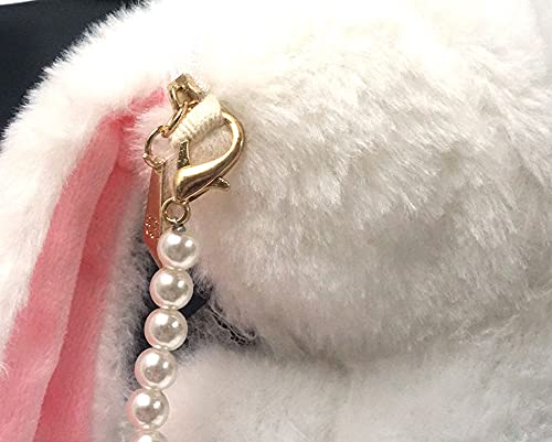Nite closet Lolita Purse Rabbit Crossbody Bag for Women (White/black)