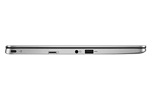 NewASUS Chromebook 14 Inch HD Laptop Computer PC for Business Student with 4GB RAM 64GB eMMC Intel Celeron N3350 WiFi Bluetooth Webcam Type-C Online Class Ready Chrome OS 1-Week AimCare Sup