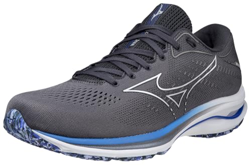 Mizuno Men's Wave Rider 25 | Neutral Support Running Shoe |Eco Friendly Materials | Obsidian | US 10