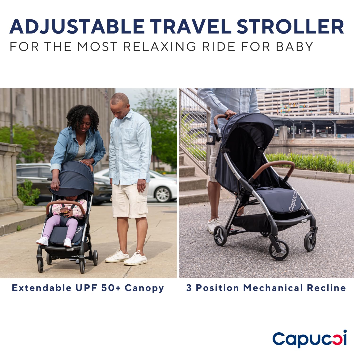 Capucci Memento Stroller Lightweight & Ultra Compact, Overhead Luggage Approved, Quick Fold Baby Stroller, Thyme Green