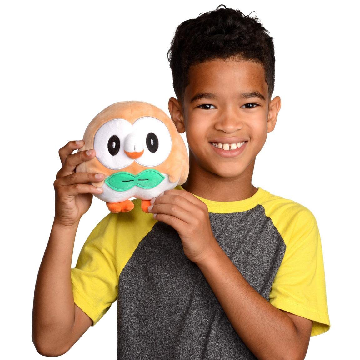 Pokemon Legends: Arceus 8" Rowlet Plush - Officially Licensed - Authentic Soft Stuffed Animal Toy Figure - Valentine's Day & Easter Basket Stuffer Gift for Kids, Boys, Girls - 2+