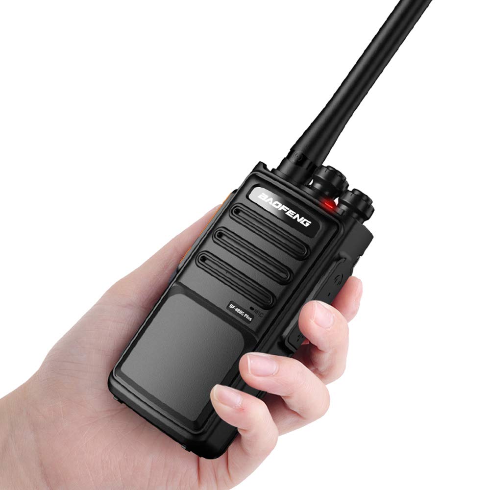 Baofeng Walkie Talkies, BF-888s Plus Two-Way Radios Walkie Talkie Fast USB-Charging Long Range Walky Talky for Adults with Earpieces and Mic (Black,4 Packs)