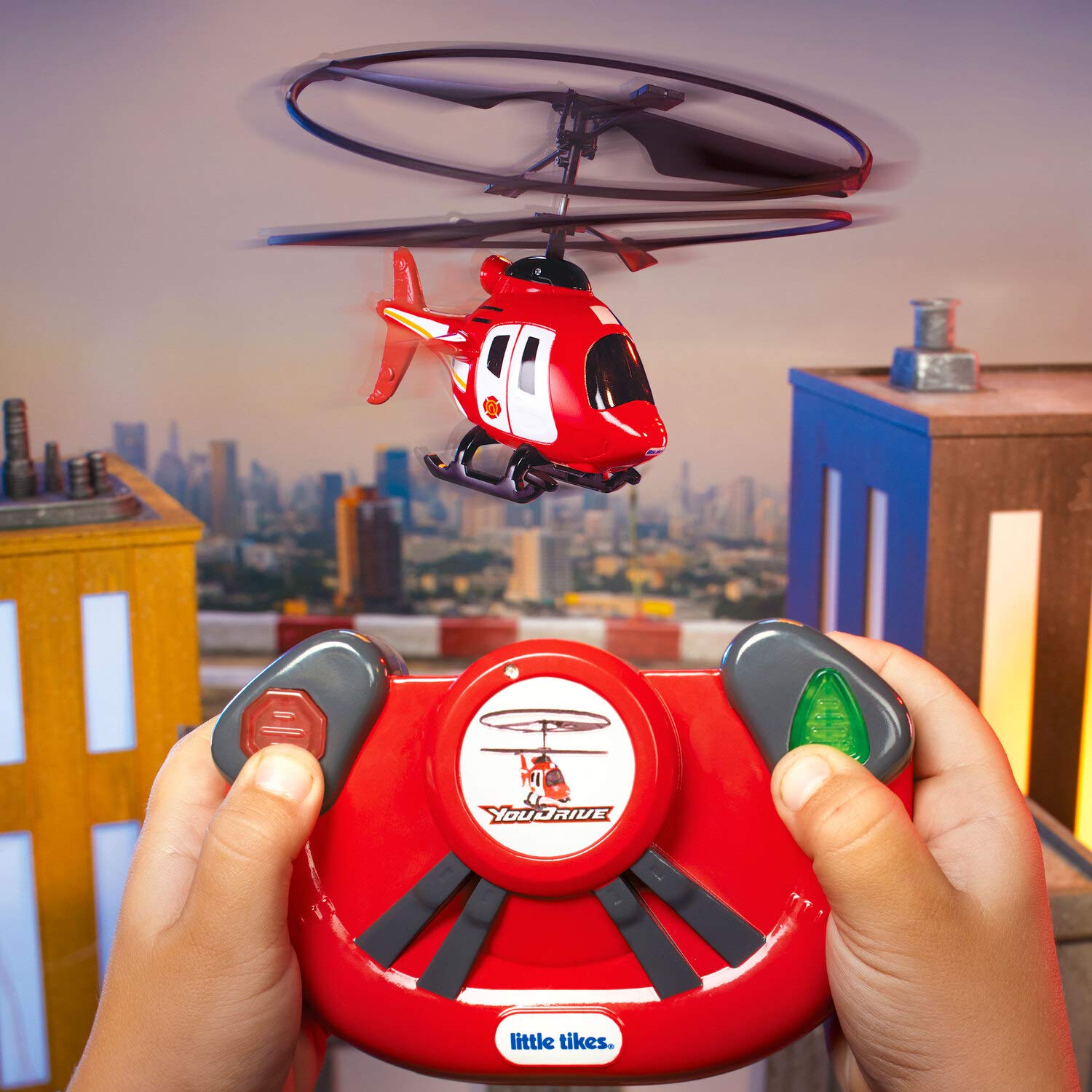 Little Tikes Youdrive Rescue Chopper Radio Control Helicopter with Lights