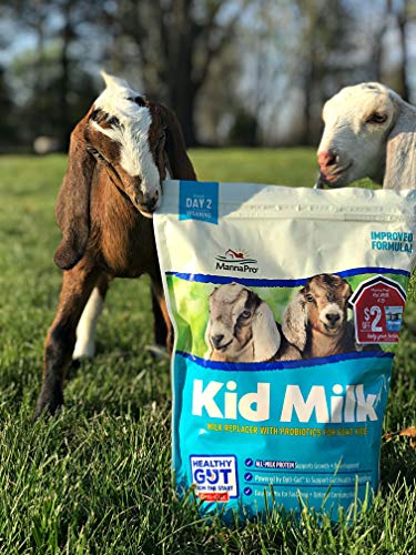 Manna Pro Milk Replacer with Probiotics for Goat Kids | High in Protein to Support Growth | Supports Gut Health and Digestion | 4lbs