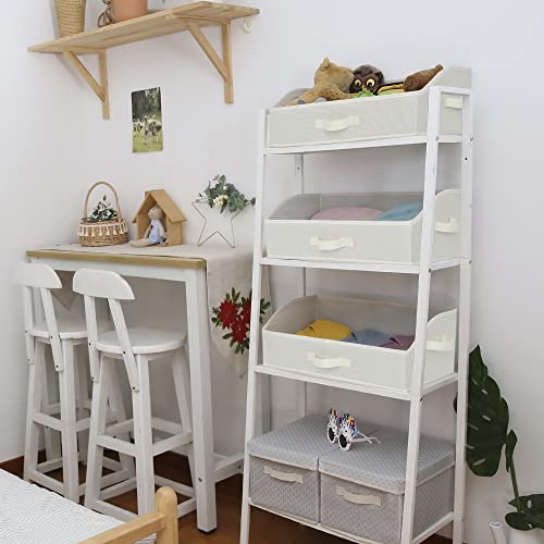 GRANNY SAYS Bundle of 3-Pack Clothing Storage Bins & 3-Pack Trapezoid Storage Bins for Wardrobe