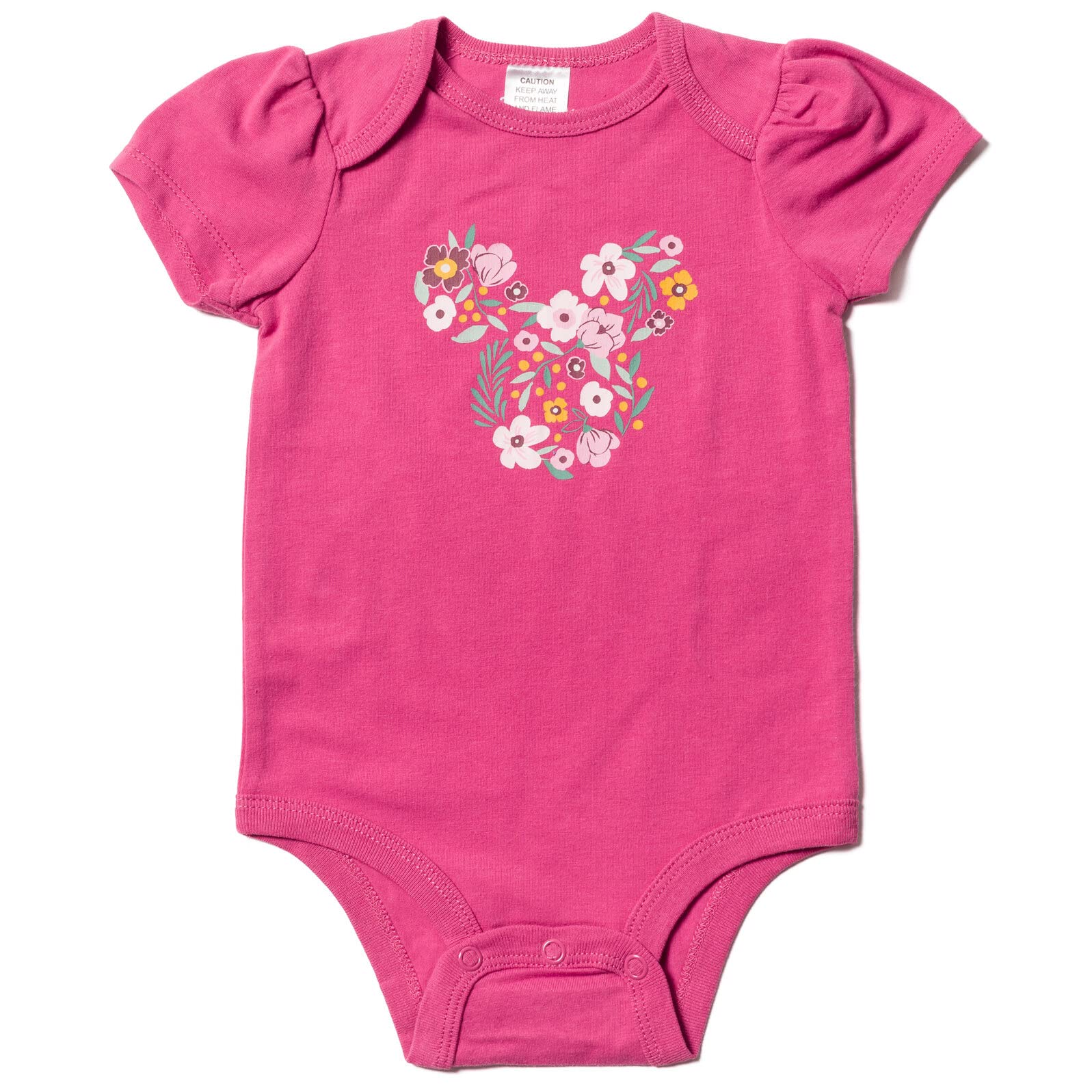 Disney Minnie Mouse Mickey Mouse Newborn Baby Girls Cuddly Bodysuits Pants White/Pink 0-3 Months