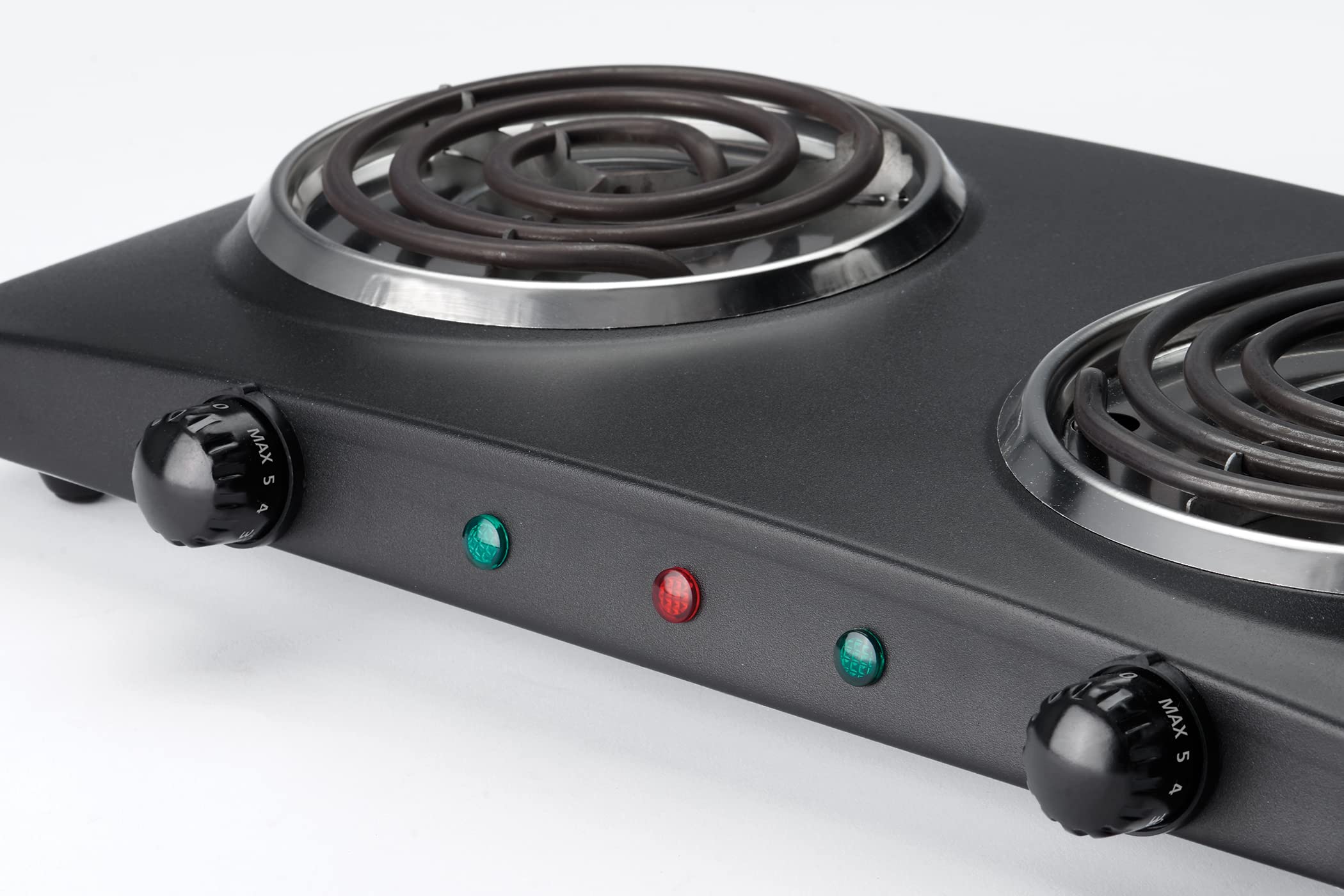 Betty Crocker BC-2591CB Portable Dual Electric Burner, Black