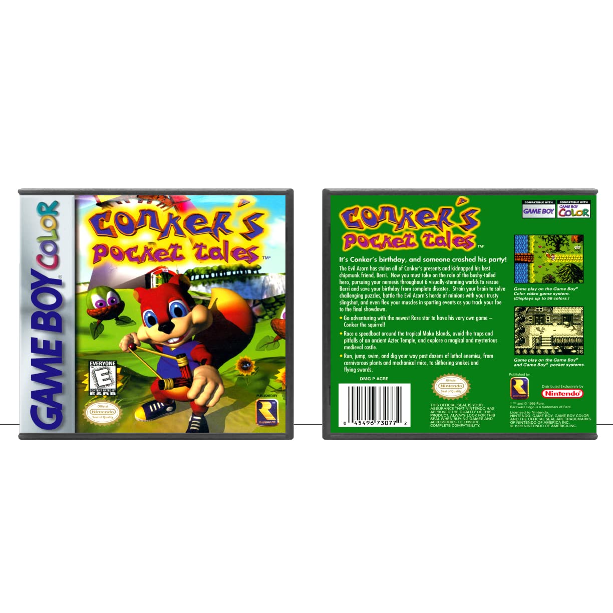 Conker's Pocket Tales | (GBC) Game Boy Color - Game Case Only - No Game