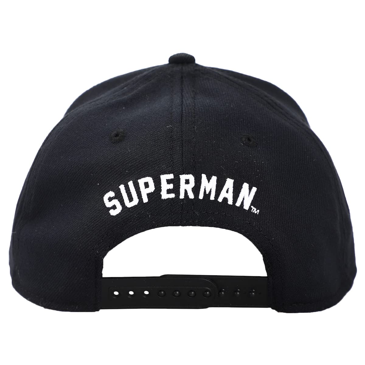 Bioworld Superman White Logo Black Snapback Hat
