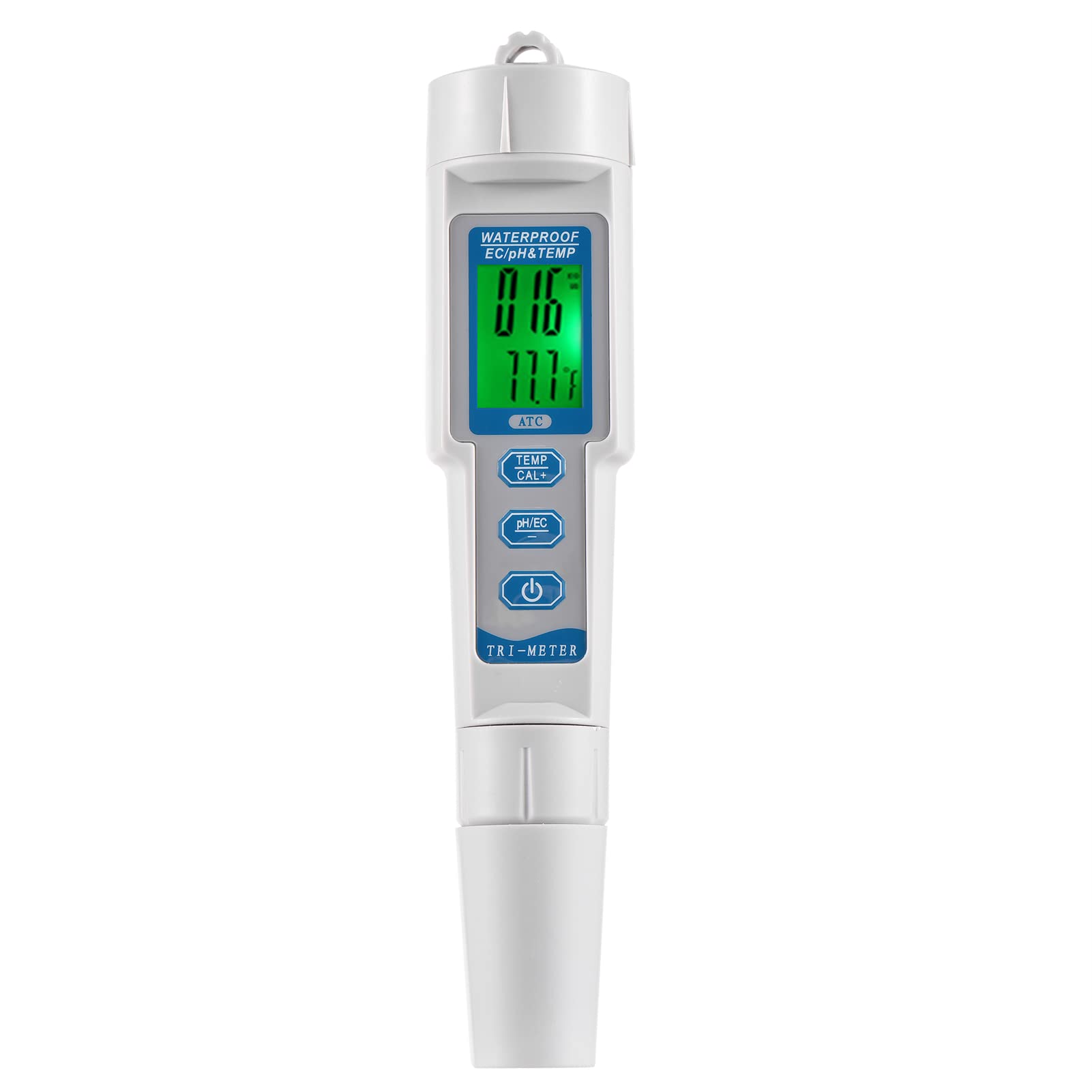 BUZHI pH & EC & Temp Meter, New Professional 3 in 1 Multi-Parameter Water Quality Tester Monitor Portable Pen Type pH & EC & Temp Meter Acidometer Water Quality Analysis Device
