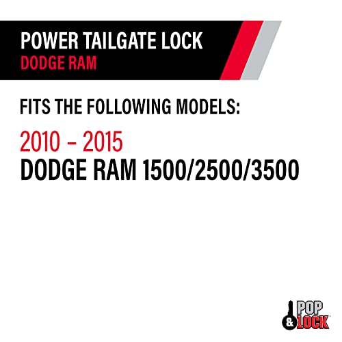 Pop & Lock β Power Tailgate Lock for Dodge Ram 1500 Fits Models 2010 to 2015, Dodge Ram2500 & Dodge Ram 3500 Fits Models 2010 to 2015 (PL8350)