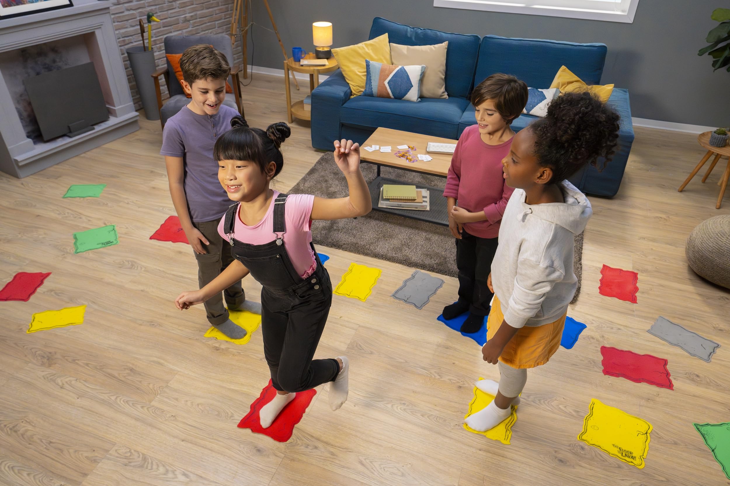 The Original The Floor is Lava! Family Edition - Interactive Game for Kids and Adults - Promotes Physical Activity - Indoor and Outdoor Safe