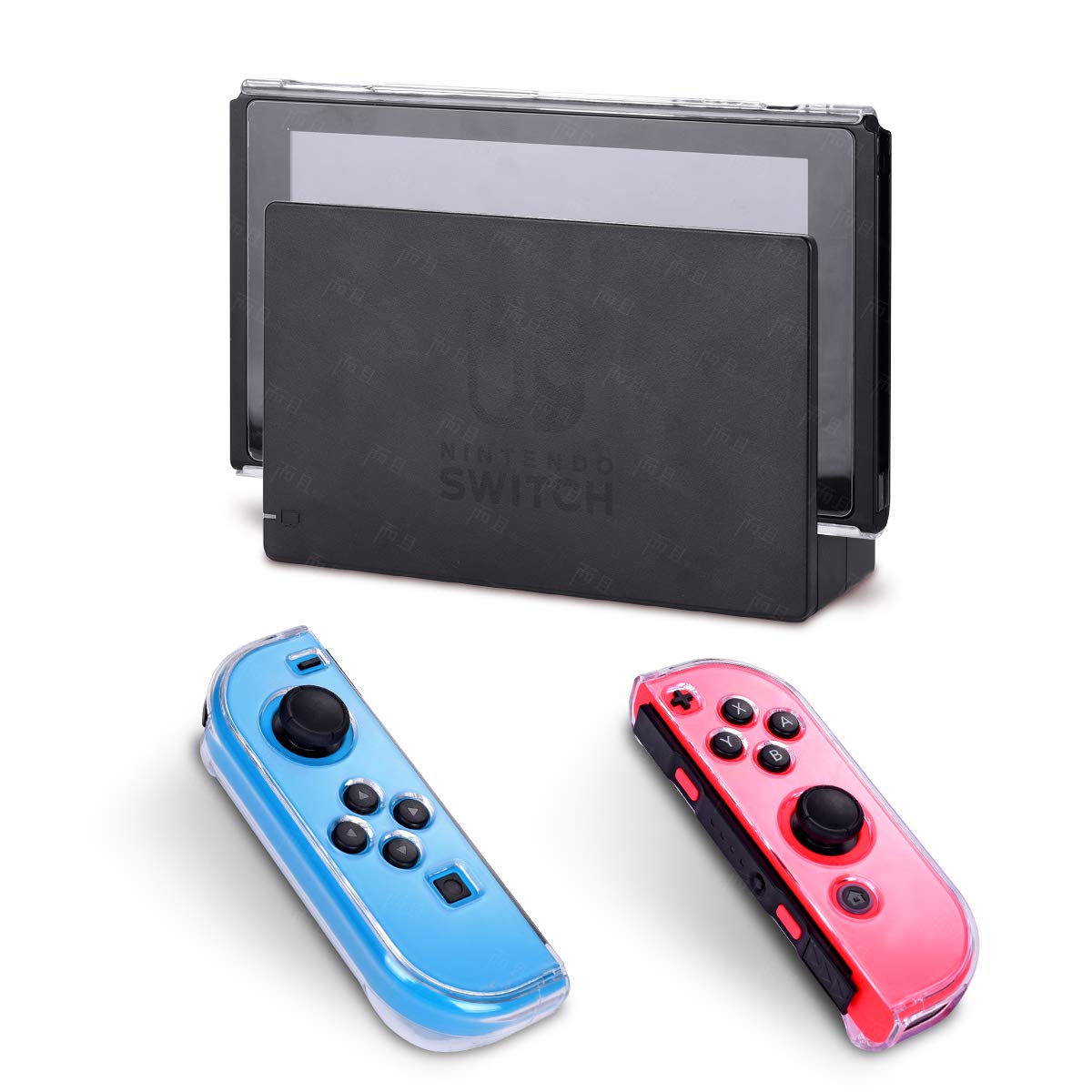 Carrying Case for Nintendo Switch with 2 Pack Screen Protector Joy Con Cover Transparent Hard Cover for Nintendo Switch Console Accessories