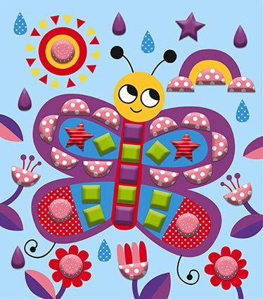 Janod Crafts – No Mess No Glue Foam My First 3D Animal Sticker Mosaic Picture Kit – Creative, Imaginative, Inventive, and Developmental Play - STEAM Approach to Learning – Ages 3-8+